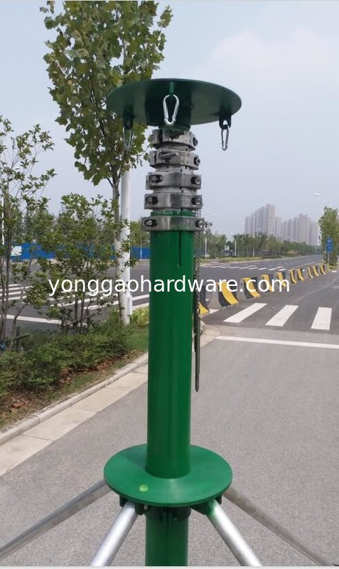 mobile 40ft  20ft  Aerial photography Mast Telescopic Camera Stand Ground-based Telescoping Elevated Mast aluminum mast