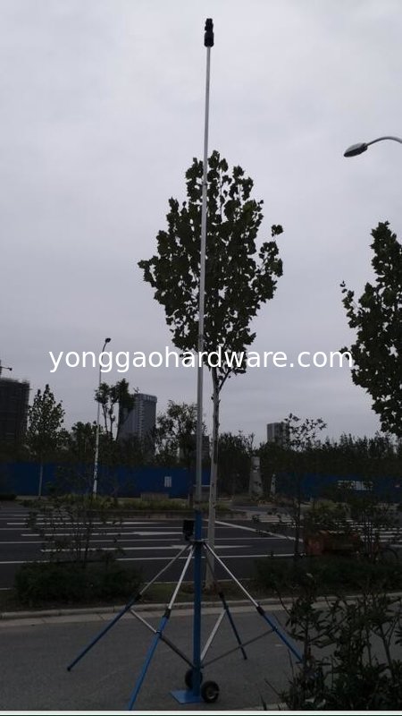 school telescoping video system 30ft aerial photography mast school sport video mast end zone camera