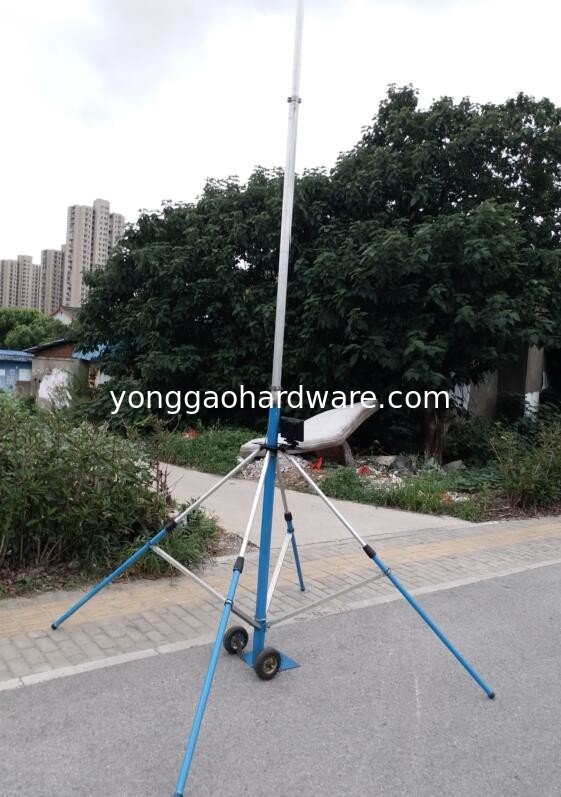3--12m high with wireless electrical pan-head Ground based elevated telescoping mast aerial photography equipment