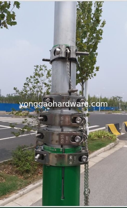 10m high light wight Telescoping Camera Stand Ground-based Telescoping Elevated Mast aluminum telescopic mast