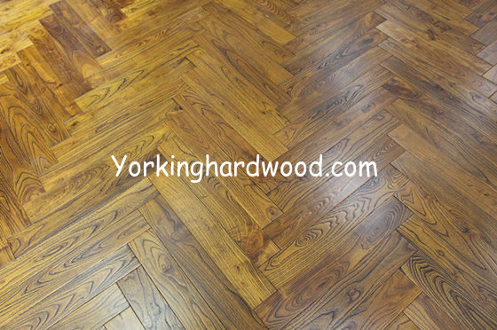 teak vintage herringbone parquet wood flooring