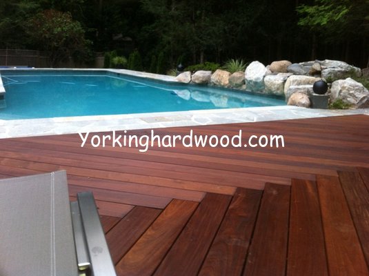 teak wood decking for swimming pool use