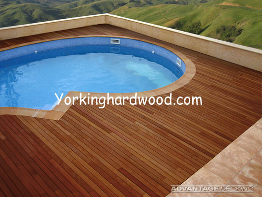 teak wood decking for swimming pool use