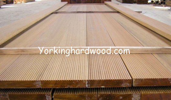 reeded surface balau outdoor wood decking