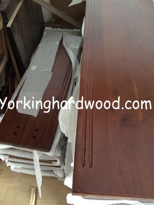 Asian walnut solid wood stair treads