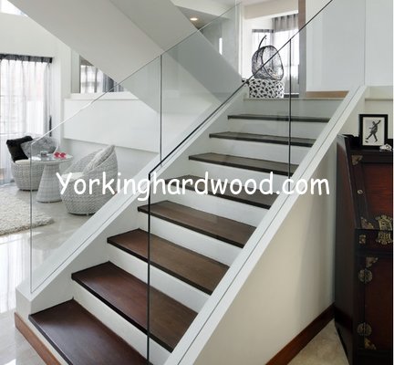 cheap smooth prefinished walnut stair treads