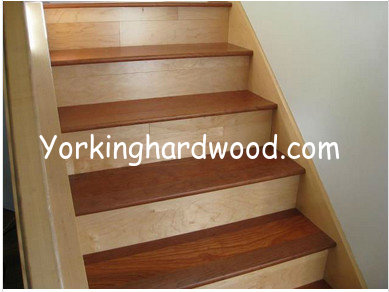 Merbau solid wood stair tread