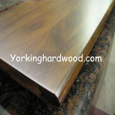 20mm thick prefinished smooth short acacia staircase treads from China supplier