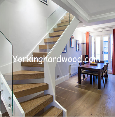 Oak wood stair treads supplier from foshan