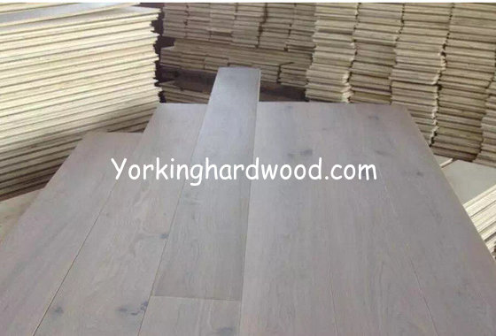 BCD grade 190mm wide smoked white  Russian oak timber flooring
