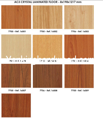 8mm HDF wide plank laminate parquet