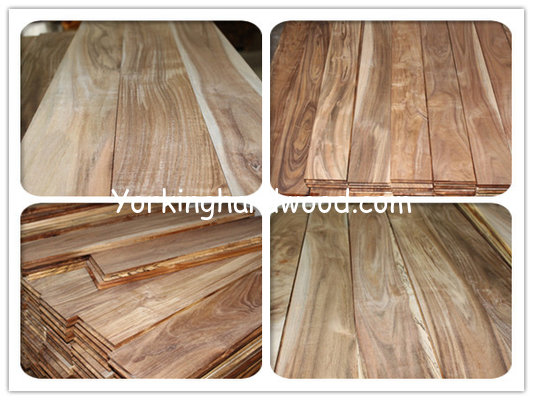 Unfinished acacia wood board for flooring
