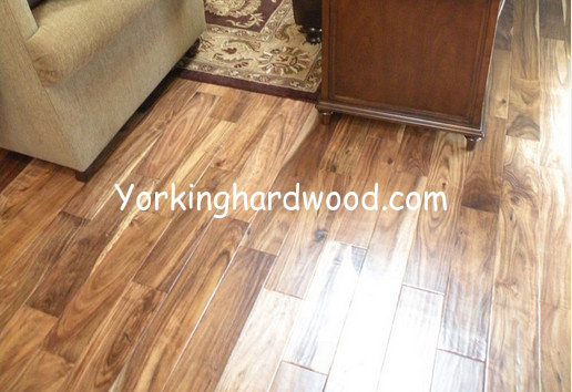 hand scraped acacia wood flooring in natural shin