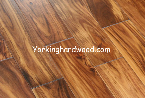 solid T& G hand scraped acacia wood flooring