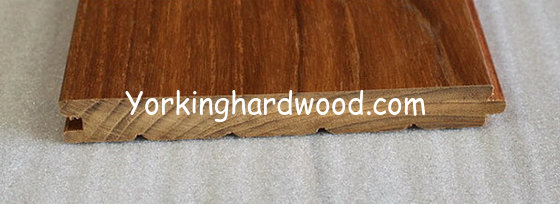 wax oiled massive parquet wood flooring - teak
