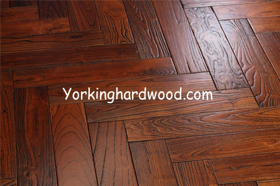 Hand scraped chinese teak wood flooring