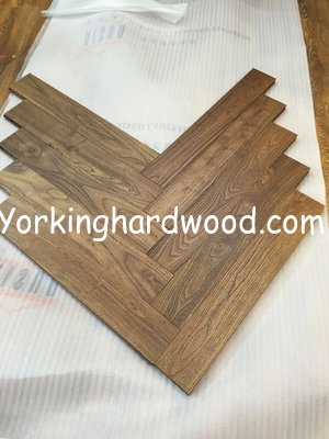 3/4" antique solid wood herringbone flooring - asian teak