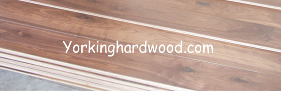 Natural American walnut engineered flooring