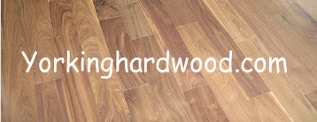 Natural American walnut engineered flooring