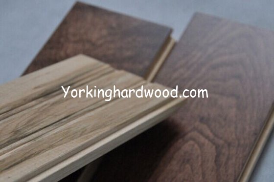 dark stained chinese maple hardwood flooring