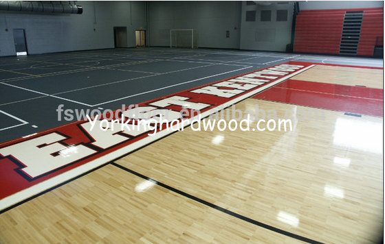 22x65mm thick light maple sport hardwood flooring