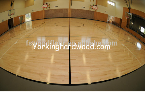 22x65mm thick light maple sport hardwood flooring