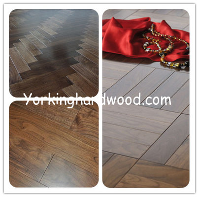 natural solid black walnut parquet flooring