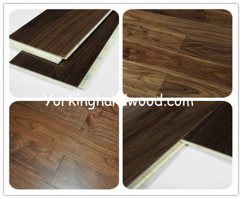 4-6 feet long 3 layer black walnut engineered flooring