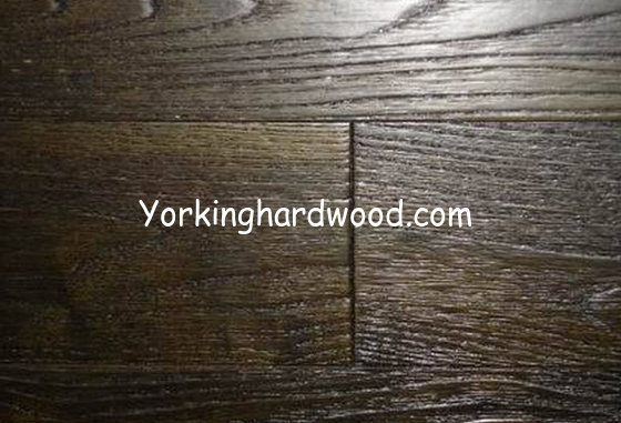 Hand scraped Mongolian teak engineered hardwood flooring