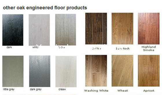 190-260mm 3ply wide oak engineered parquet flooring