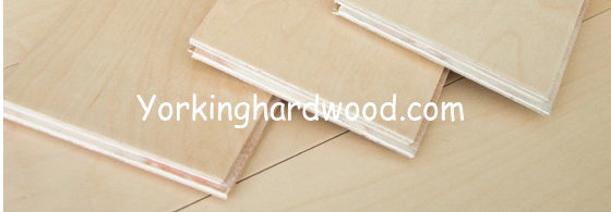 Natural birch engineered wood flooring