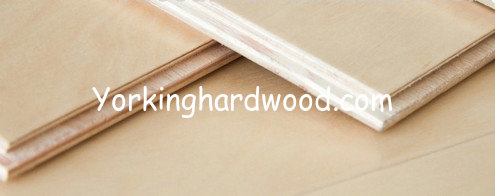 Natural birch engineered wood flooring