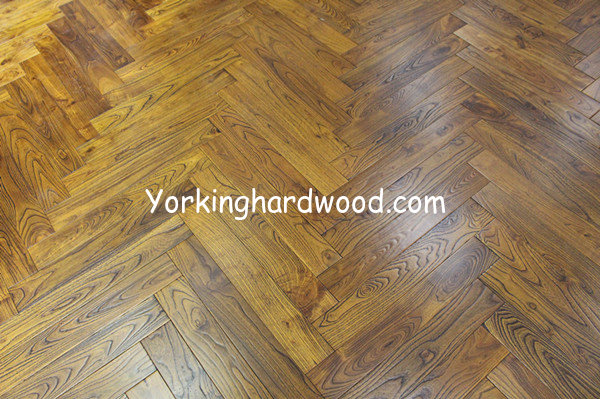 teak vintage herringbone parquet wood flooring