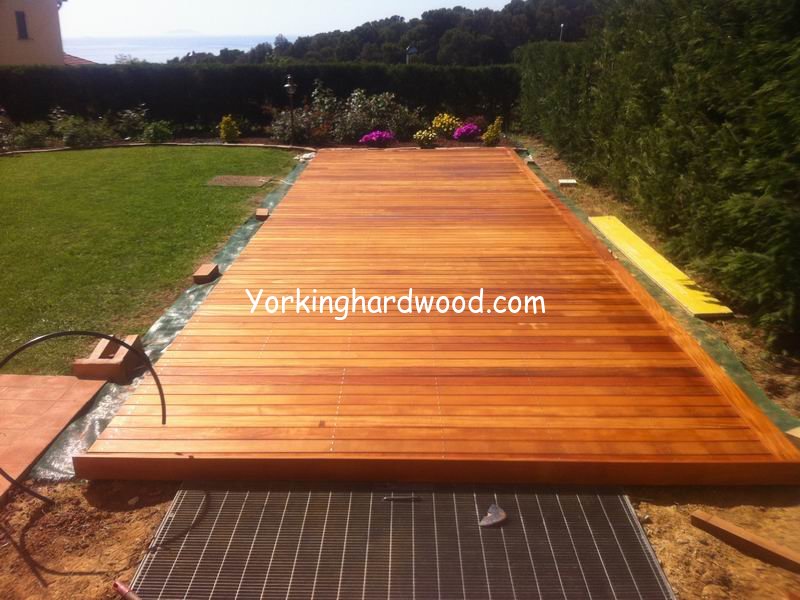 extremly strong wood decking floor boards for outdoor use - cumaru