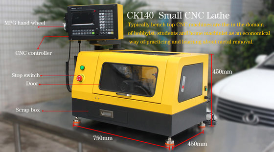 Small CNC Machines for Education / Matel Bench top CNC machines  made in China Color:yellow