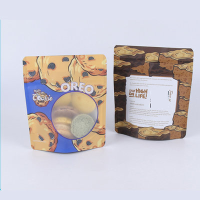 3.5g 7g Low MOQ Custom Digital Printed Food Grade Snack Mylar Pouch Chips Zip Lock Coconut Crisps Food Packaging Bags