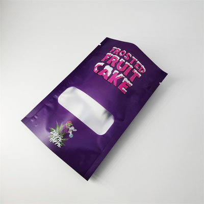 Hot Sale Customize OPP Aluminum Foil Three Side Seal Sugar Packaging Bags With Window