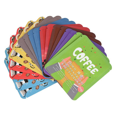 Custom Digital Printing 3 Side Sealed White Kraft Paper Matte Aluminum Foil Drip Coffee Bag Sachet