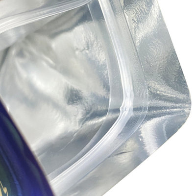 Three Side Sealed Kraft Paper Zipper Bag Aluminum Foil Coated Paper Bag Flat Mouth Small Self Sealing Bag Mylar Bag