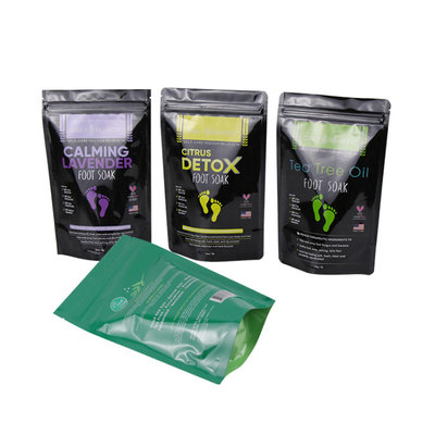 Self Sealing Aluminum Foil Food Packaging Zipper Matte stand up pouch logo Mylar Laminated Plastic Bags