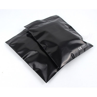 Custom print Eco friendly ziplock Clear garment black packaging bag with zipper clothing opp plastic bags