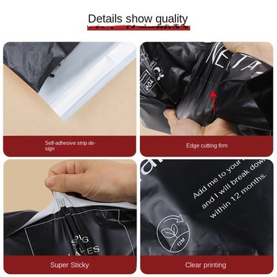 Custom logo Eco Friendly Compostable Plastic Poly mailing Shipping Biodegradable Pink Packaging Mailer Bag