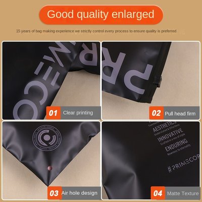 Eco Friendly Biodegradable Zip Lock Plastic Bags For Clothes Small Custom Printed Clothing Packaging Zipper Bag