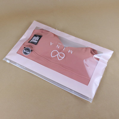 Recycled Clothing Packaging Clear Plastic Resealable Bag Packing Zipped Package For Cloth Zip Lock Bags