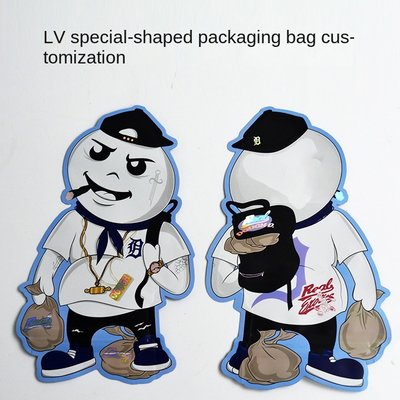 Die Cut Irregular Zip Lock Bags Special Shaped Plastic Childproof Snack Packaging Custom Shape Mylar Bag