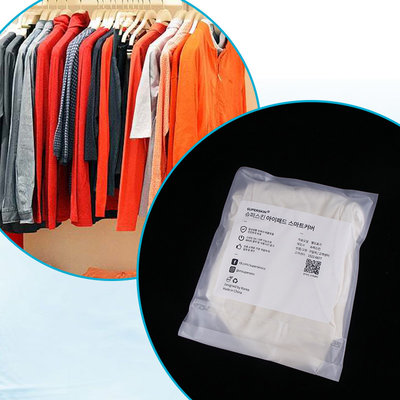 Custom printed Self-adhesive bag clothing clothes logo transparent t shirt zipper swimwear underwear Matte plastic packa