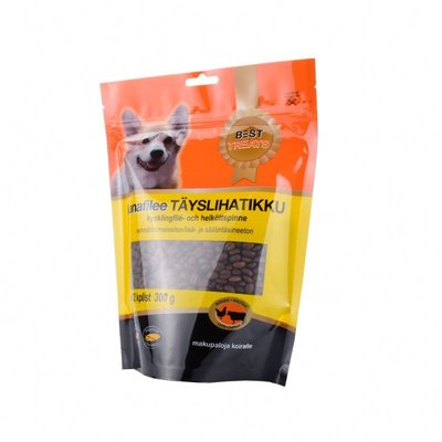 Custom Printed Self Seal Ziplock Eco Friendly Animal Feed Bag Dog Cat Pet Food Packaging Bag With Clear Window