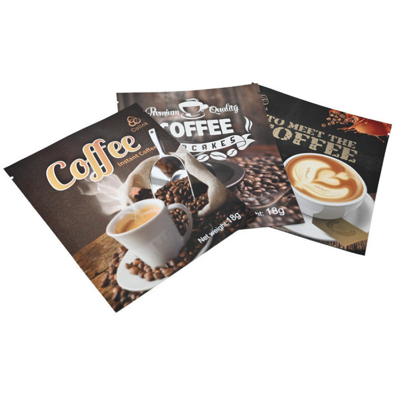 Digital Print Aluminum Foil Laminated Mini Pouch Portable Making Plastic Coffee Powder Packaging Bag With Sealing Zipper