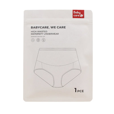 Custom biodegradable zipper transparent t-shirt packing bag zip lock plastic bags with logo for clothing underwear
