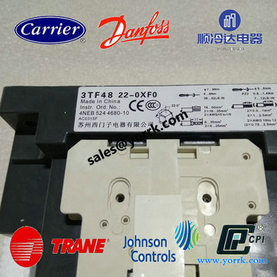 Chiller refrigeration application spare parts 3TF4822-OXFO Carrier contactor supplier